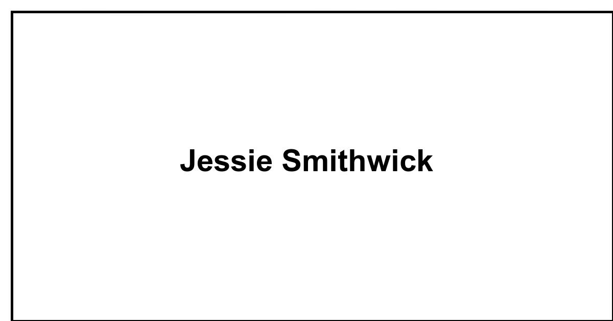 Obituary: Jessie Smithwick